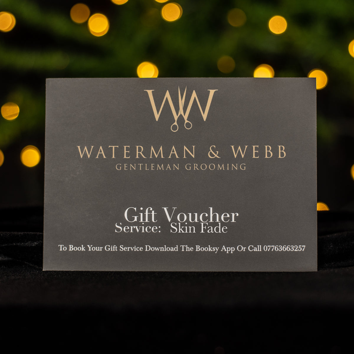 Waterman & Webb Skin-Fade Gift Voucher | Waterman & Webb Styling Prodcuts